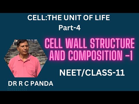 CELL WALL STRUCTURE -1| Cell: The unit of life| NEET | Class-11 Dr Ramesh Panda