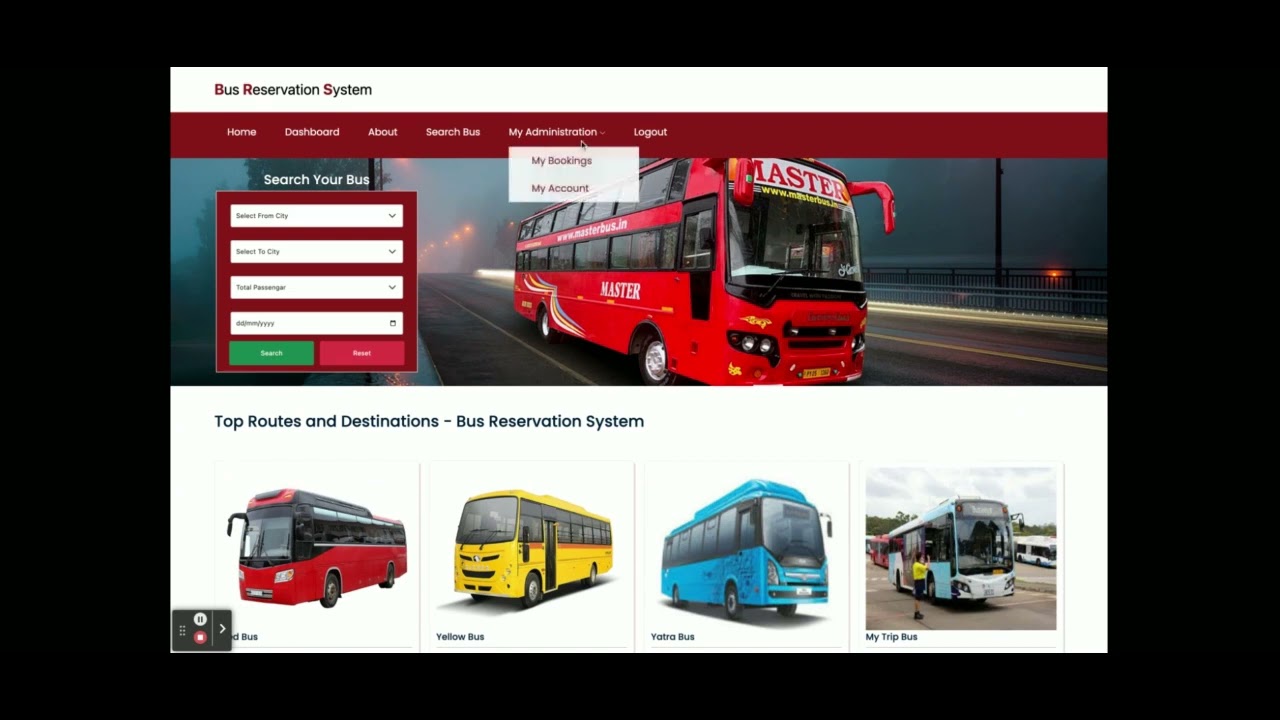 Bus Reservation System | Spring Boot Angular Project Tutorial | Spring Boot CRUD Project
