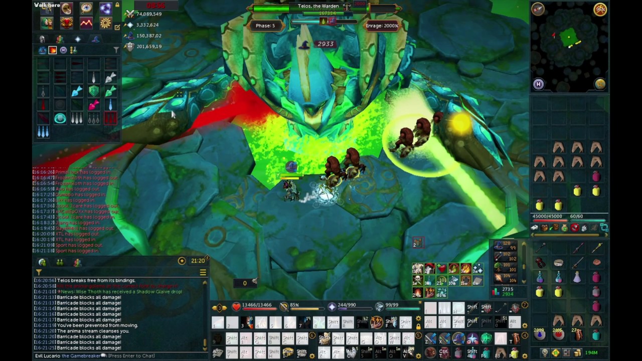 Telos (2000% Enrage)