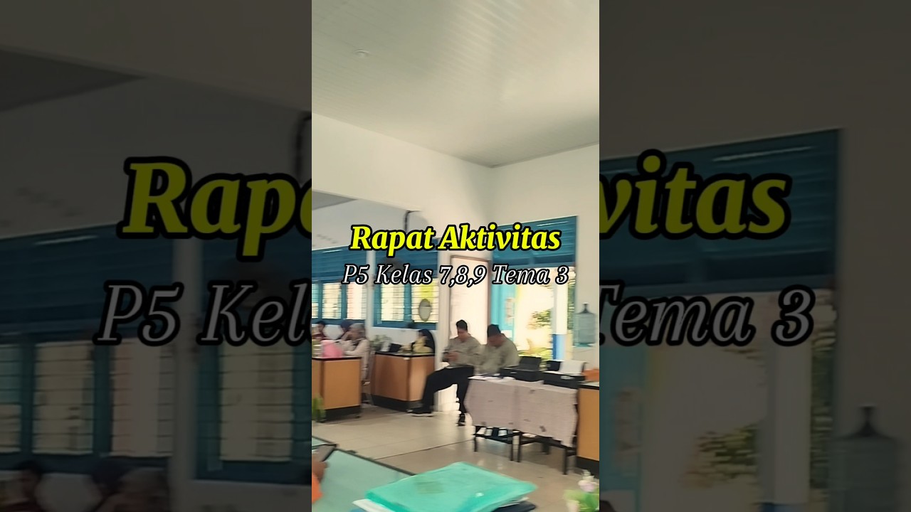 Rapat Aktivitas Projek P5 Kelas 7, 8, 9 #guru #p5 #kurikulummerdeka #smpkelas7