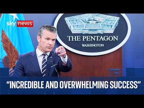 Pentagon briefing following US strikes on Iranian nuclear sites