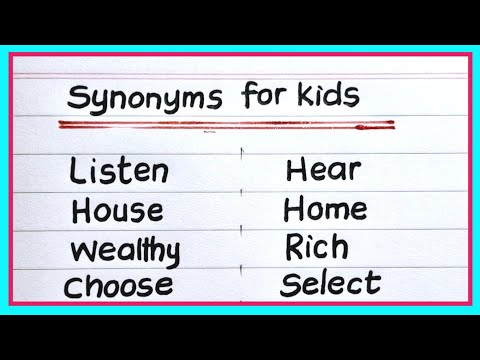 Synonyms for kids #synonyms #kidseducation