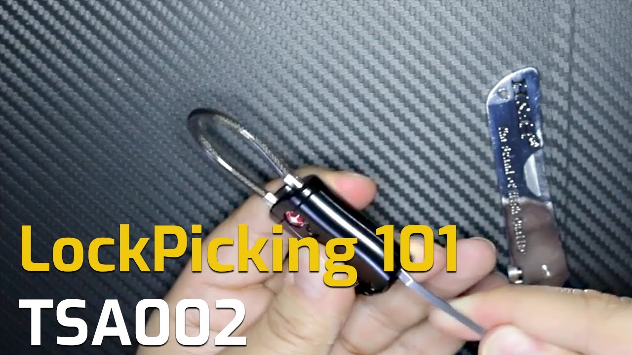Lockpicking 101 - TSA002 Lock