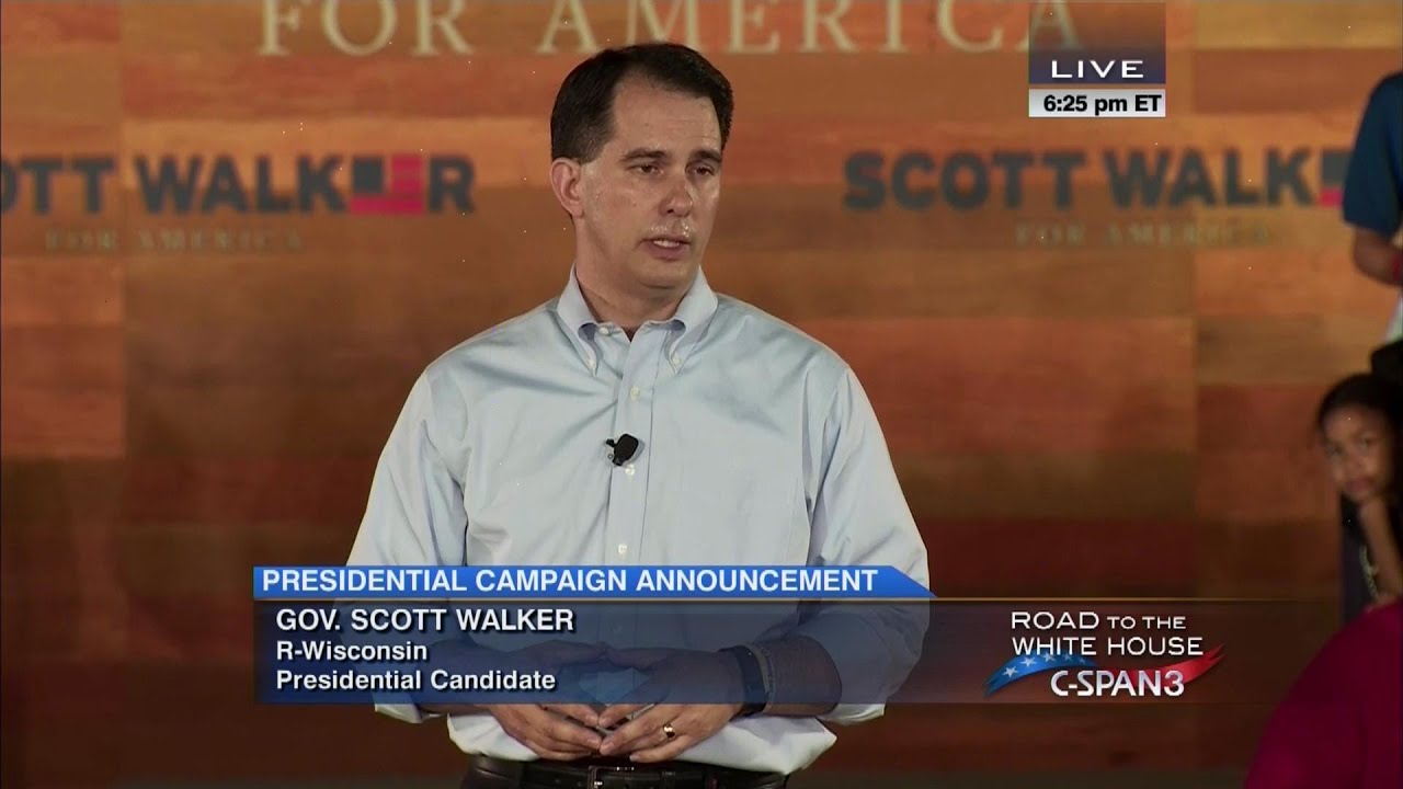 Scott Walker Presidential Campaign Announcement Full Speech (C-SPAN)