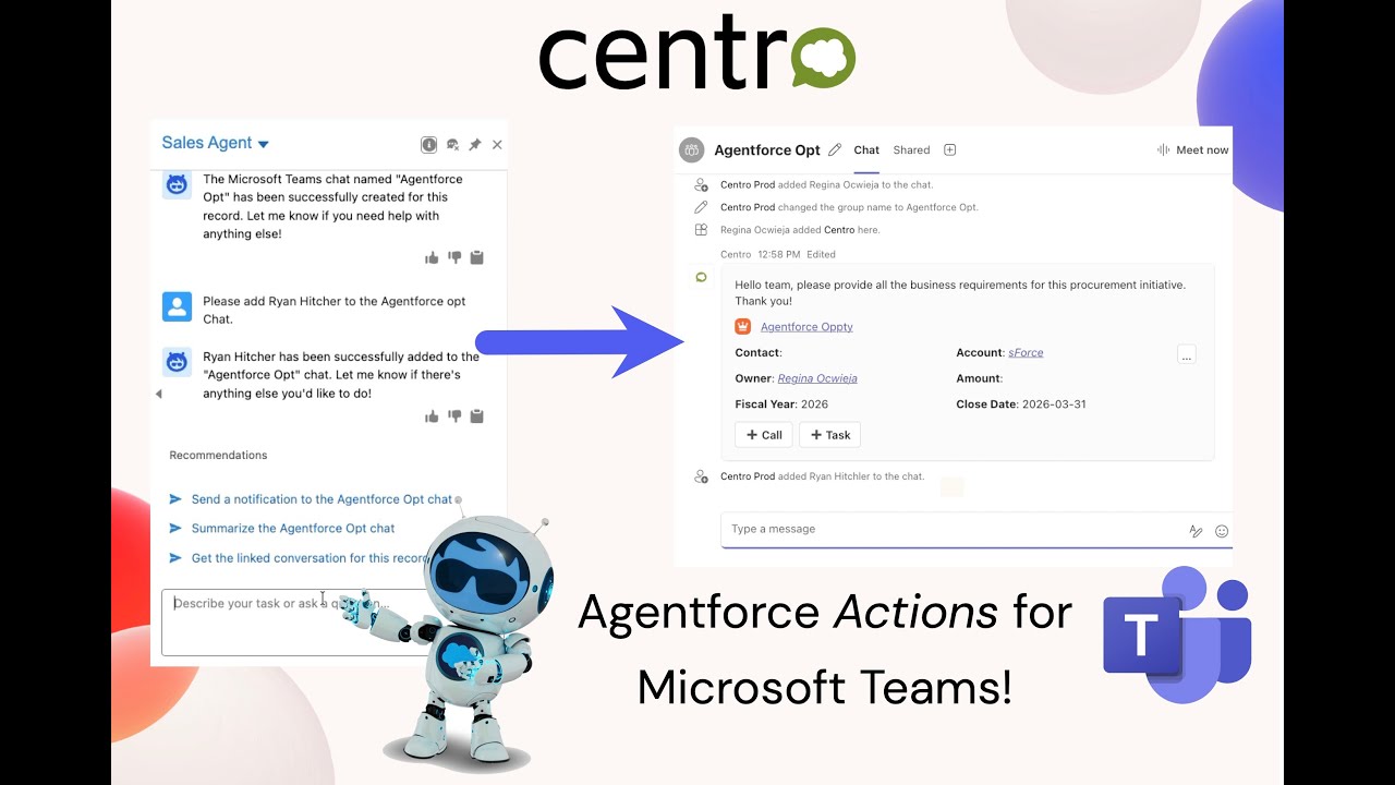 Agentforce Actions for Microsoft Teams