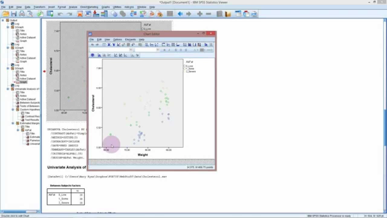 SPSS - General Linear Model (simple)