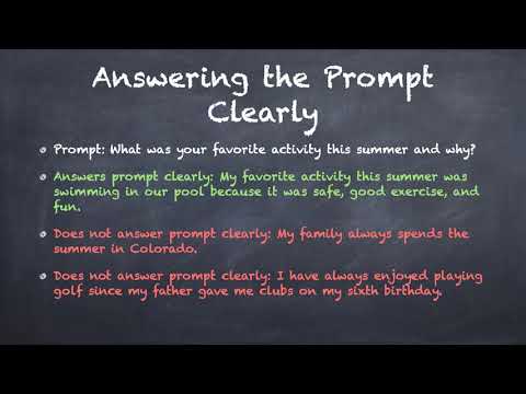 Topic Sentences Video
