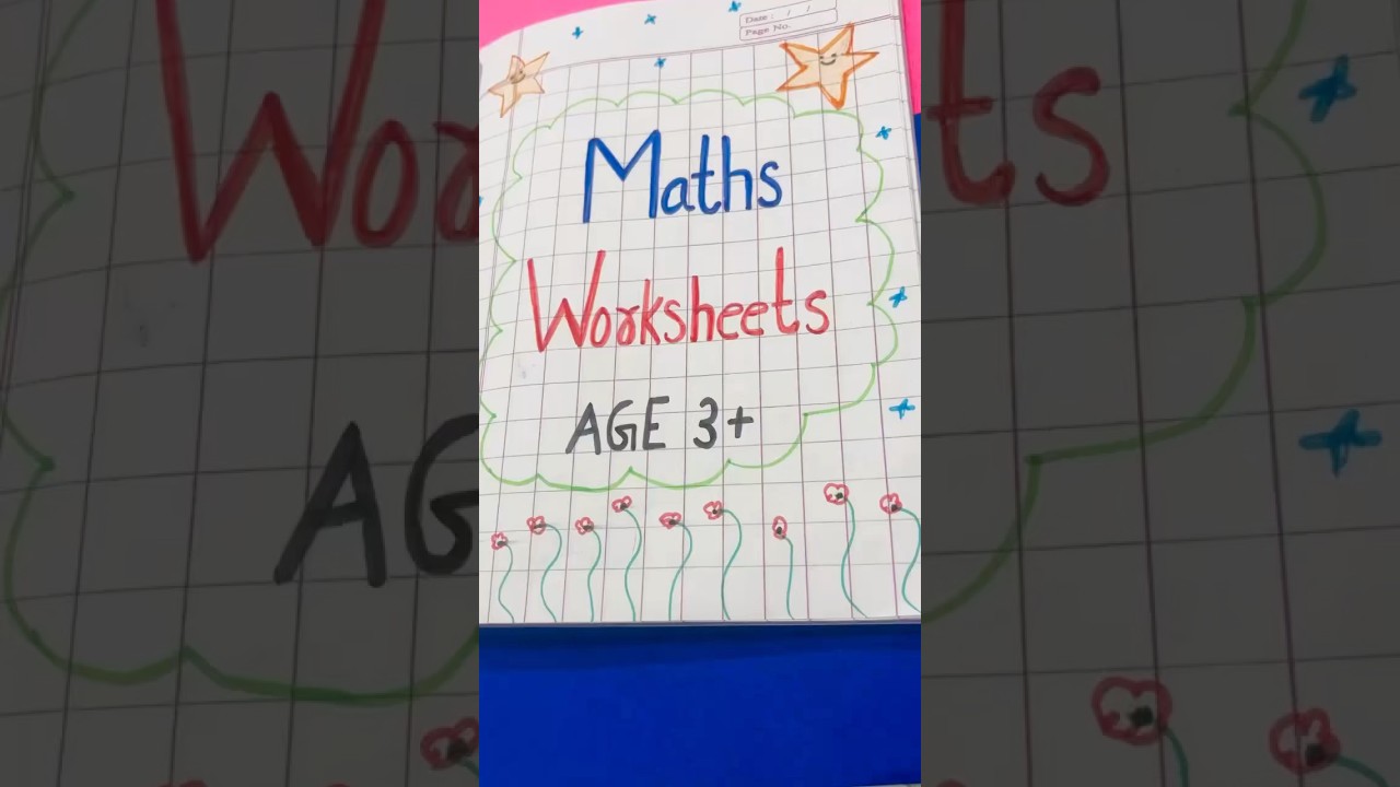 Fun & engaging Maths worksheets for age 3+!