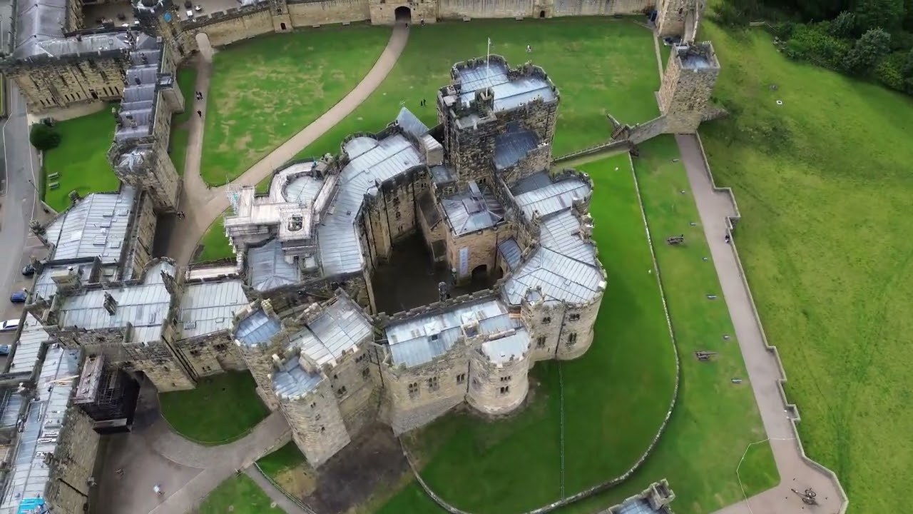 Alnwick Castle Drone Flight
