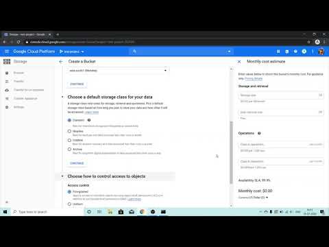 Creating and Managing Google Cloud Storage Bucket Using Console