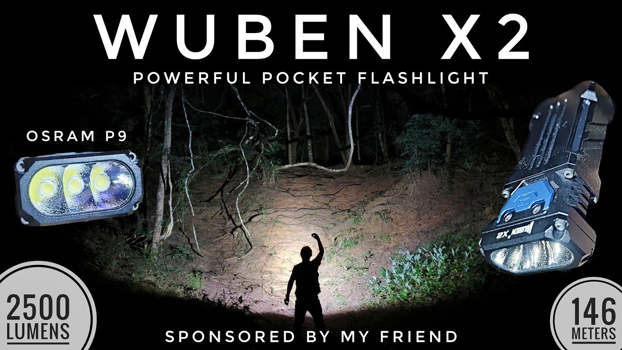 Wuben X2 Powerful Pocket Flashlight - Multiple AA / 14500 Flashlights ...