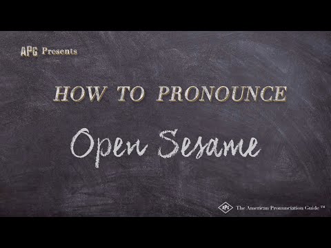 How to Pronounce Open Sesame (Real Life Examples!)