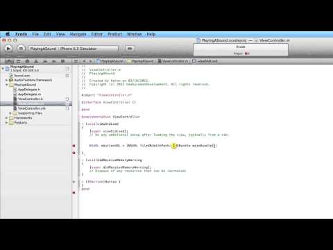 Learn Xcode Tutorials | Playing a Sound - Mind Luster