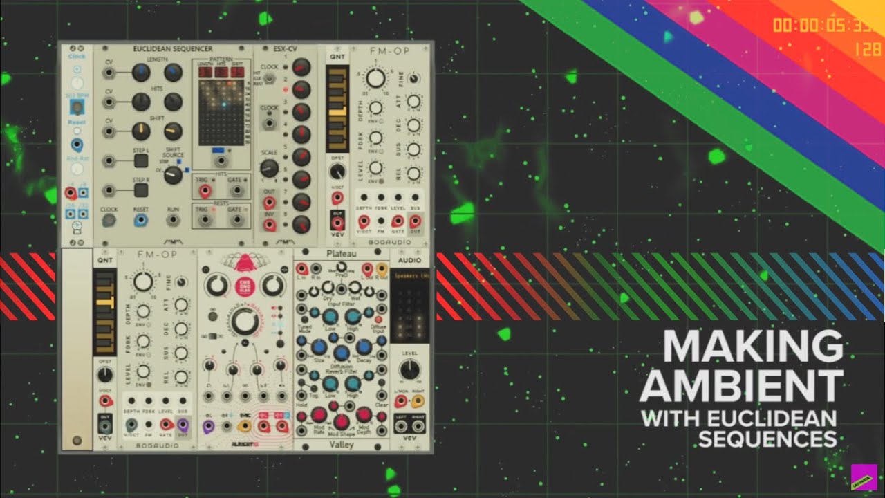 Making Ambient Music with Euclidean Sequences – Generative VCV RACK patch