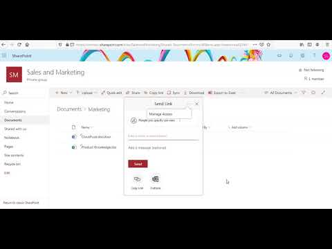 Different Ways to Removing Sharing Permissions of a SharePoint File