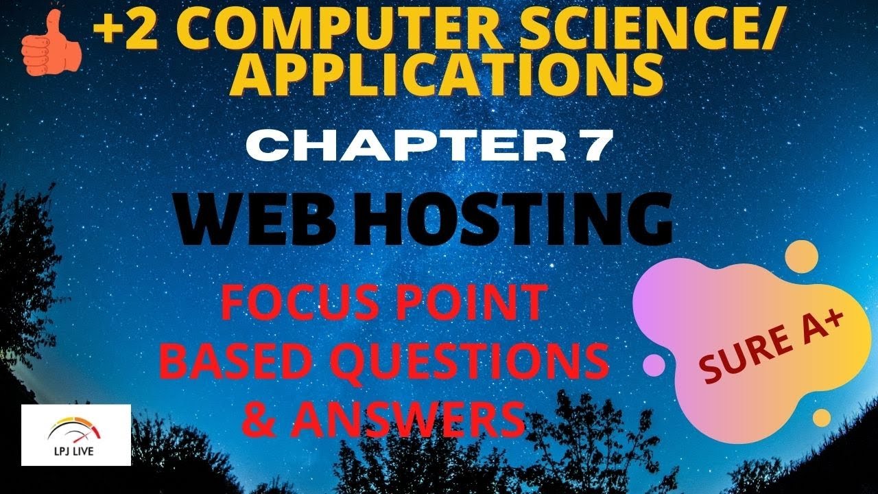 FOCUS AREA|PLUS TWO COMPUTER SCIENCE|COMPUTER APPLICATIONS|MALAYALAM TUTORIAL|CHAPTER 7|WEB HOSTING