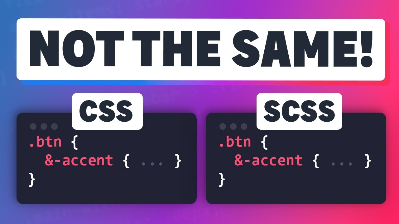 The differences between CSS and Sass Nesting