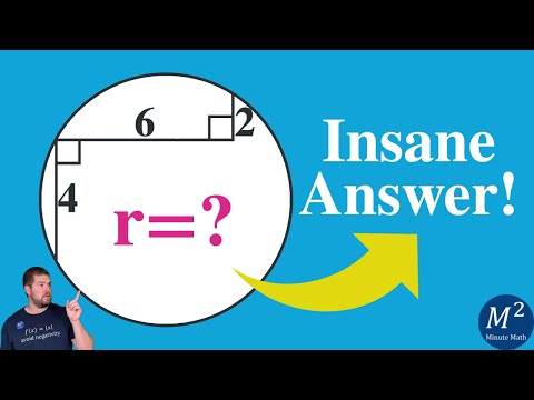What is the Radius of the Circle in the Given Diagram? | Minute Math