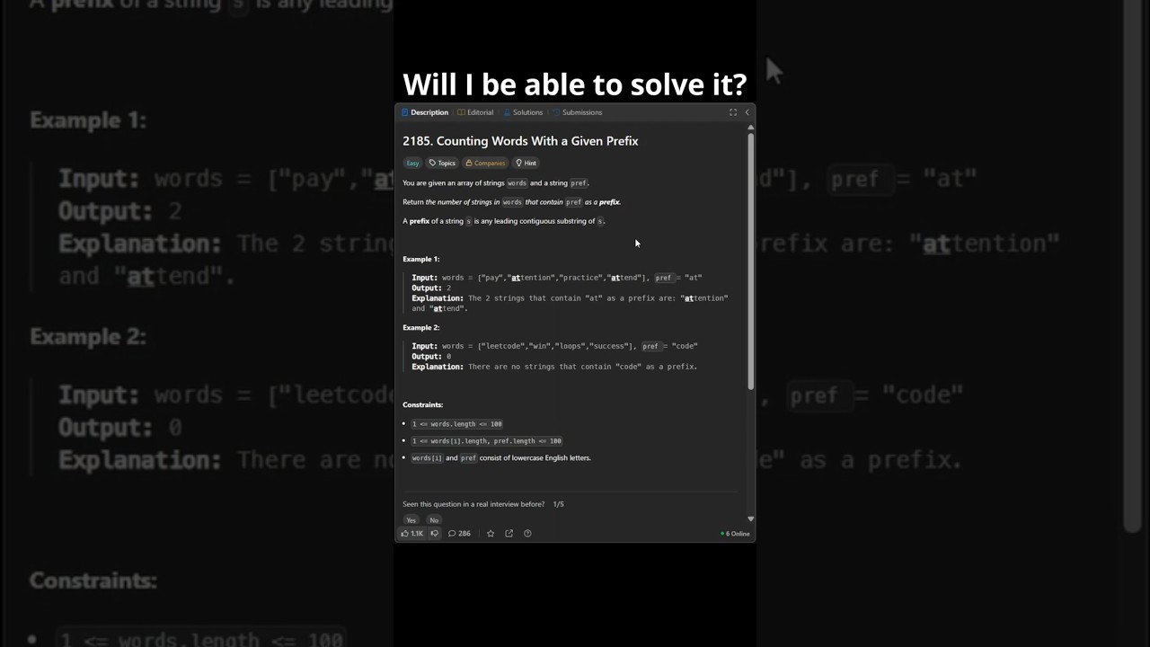 Day 97 of trying to solve LeetCode problems #coding