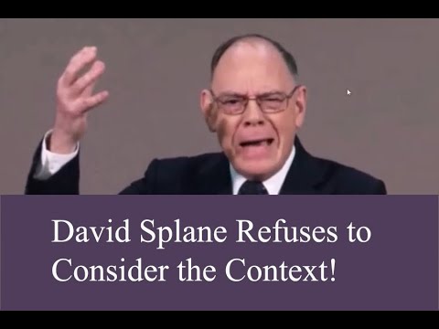 David Splane Refuses to Consider the Context! – Preach From The Housetops