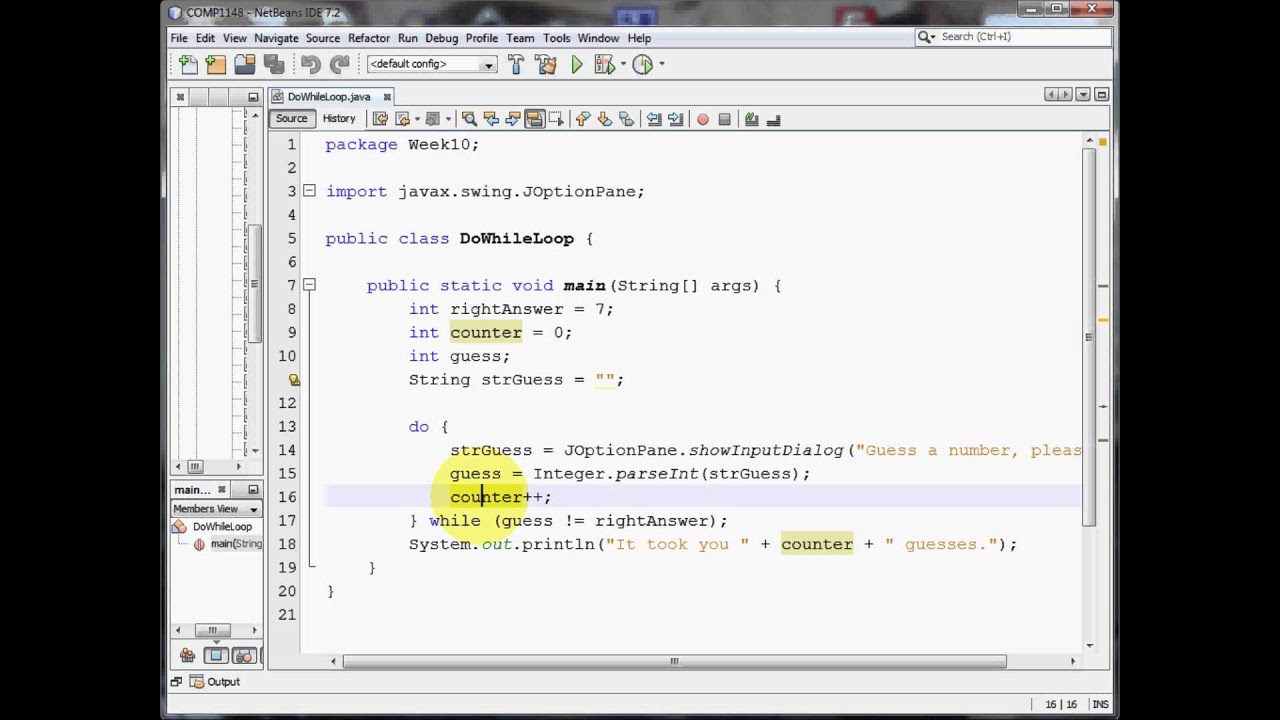 Java - DO WHILE loops