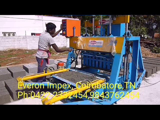 Brick Making Machine - Everon Single Phase Solid Bricks Making Machine ...