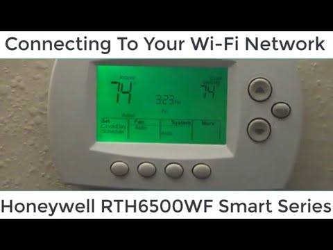 How To Connect Your Honeywell RTH6500WF or RTH6580WF To Your Wi Fi Network Using Your Mobile Phone