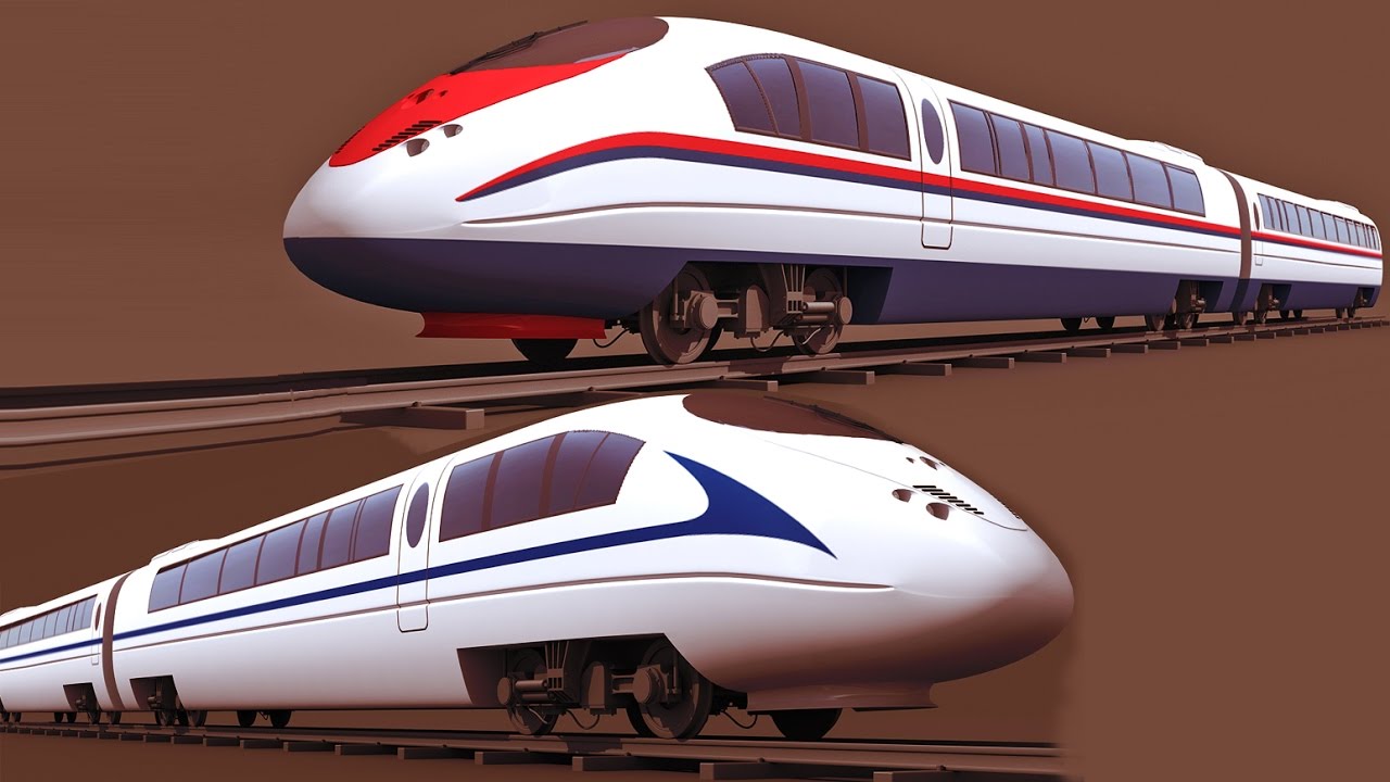 3D High Speed Trains - 3D Train Models