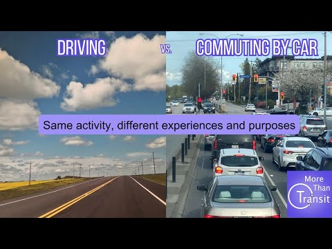 The difference between "Driving" and "Commuting by Car".