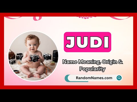 Judi - Baby Girl Name Meaning, Origin & Popularity - RandomNames.com