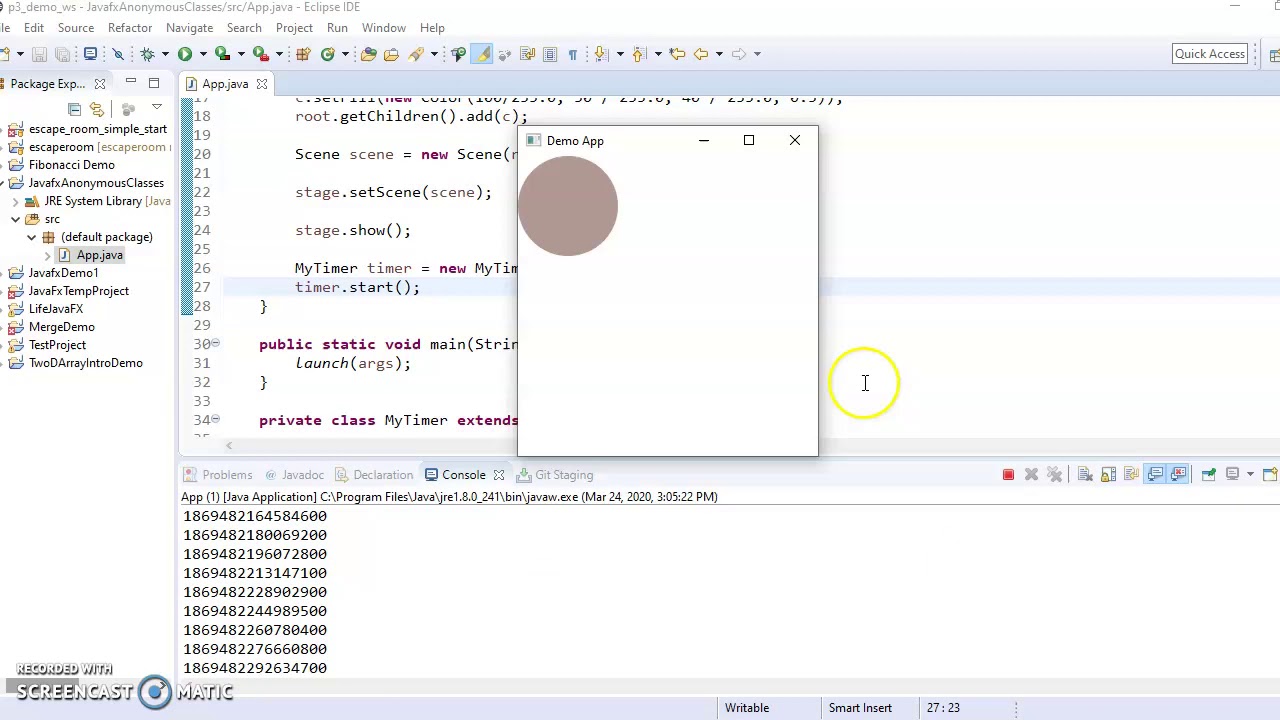 AnimationTimer Part1 PrivateInnerClass