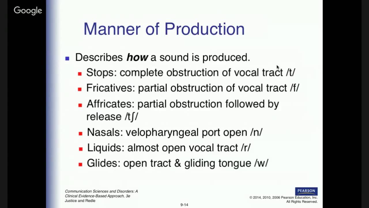 Chapter 9: Speech Sound Disorders