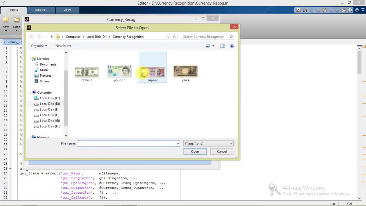 Currency Recognition System Using Image Processing Matlab Project with Source Code