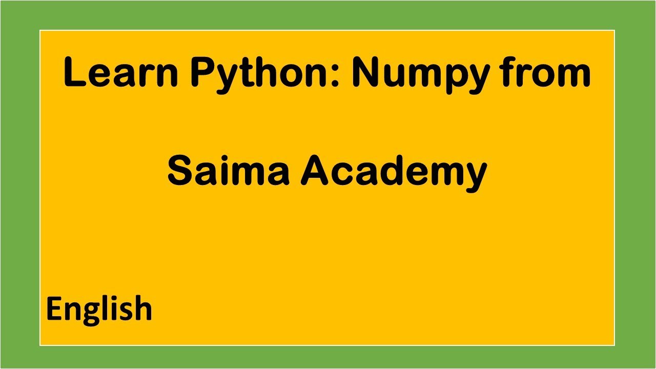 Python: Numpy, ndarray Datatypes English