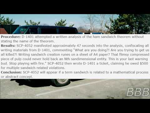 SCP 4052 Sandwich (disambiguation)
