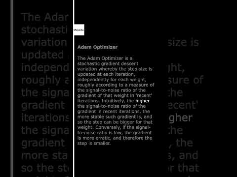 Adam Optimizer