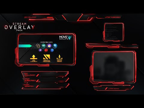 Red Twitch Overlay Twitch ⚠️ UPDATED *Link at description*