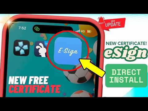 NEW Esign Cert iOS : Install IPA Files on iPhone/iPad NO COMPUTER!