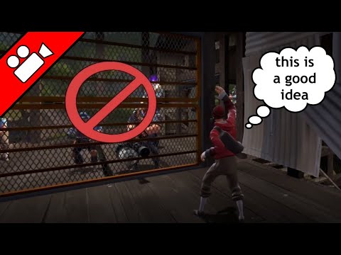 Steam Community :: Video :: scout tf2 stands in front of the spawn gates