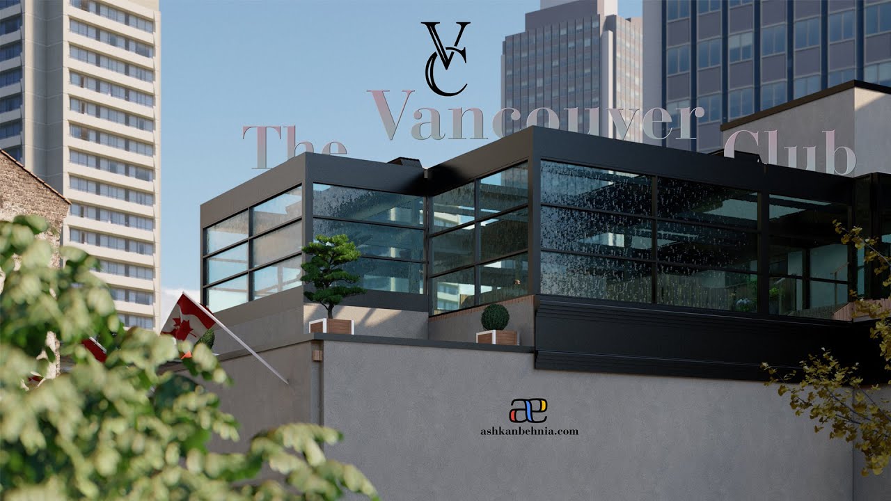 ✨ The Vancouver Club® Rooftop Retractable roof Project | Retractable Roof | 3DCG | CGI | Showreel