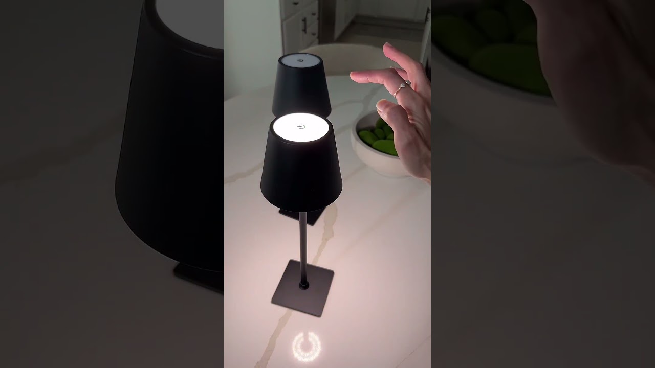 2-Pack Cordless LED Table Lamps: Portable, Dimmable, and Versatile in Black. Amazon Home Finds