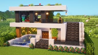 Minecraft: How To Build A Large Modern House Tutorial (#20) - Minecraft ...