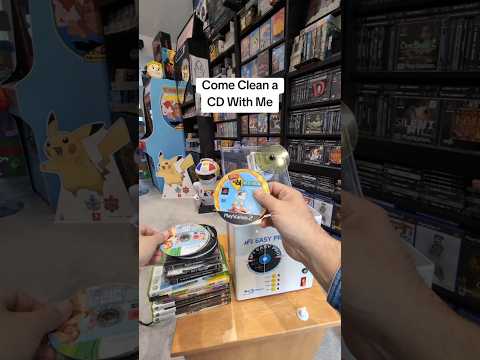 JFJ CD Cleaner, Clean a CD with me #retrogaming #cd #gaming #gamer