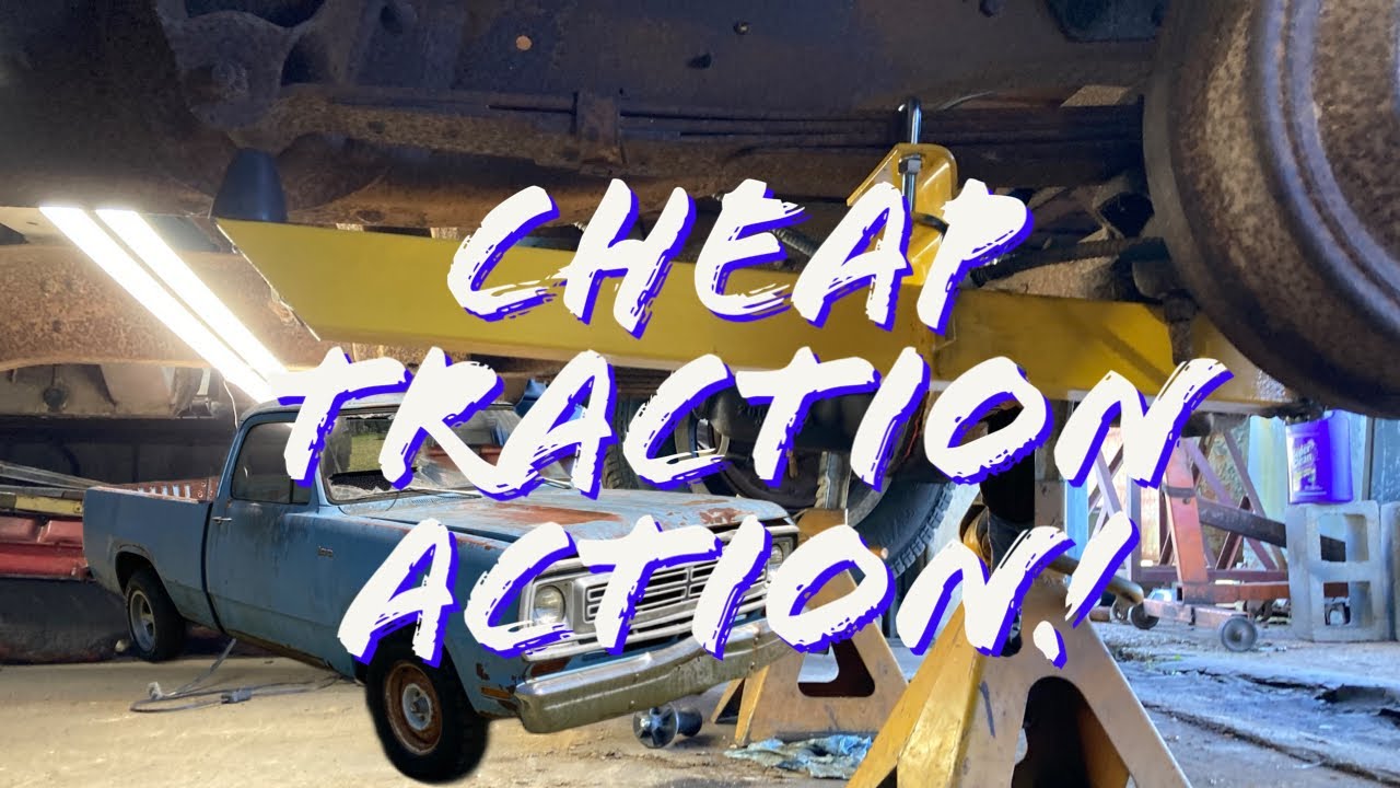 1972 Dodge D100: Cheap and Effective Truck Traction Improvements! #mopar #bigblock #dodge