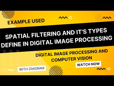 Spatial Filtering And It's Types Define In Digital Image Processing