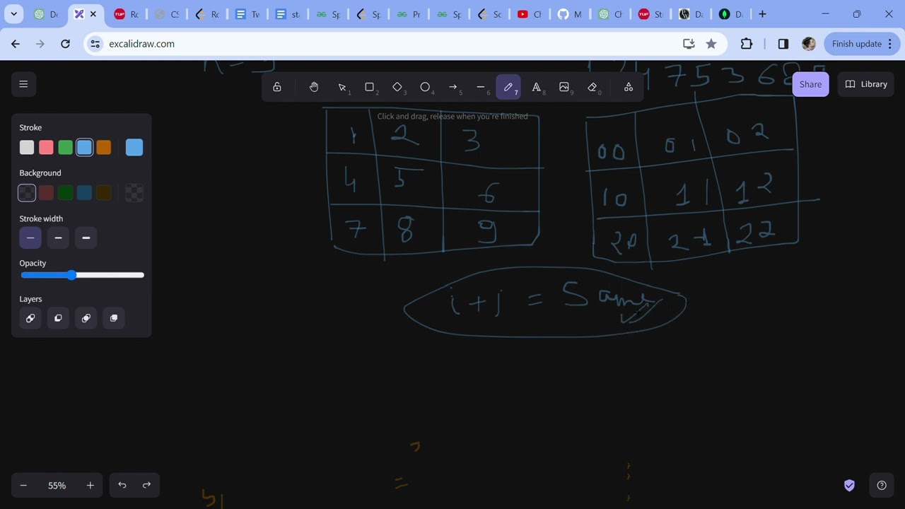 Print matrix in diagonal pattern   Practice   GeeksforGeeks   Google Chrome 2024 02 16 12 57 18