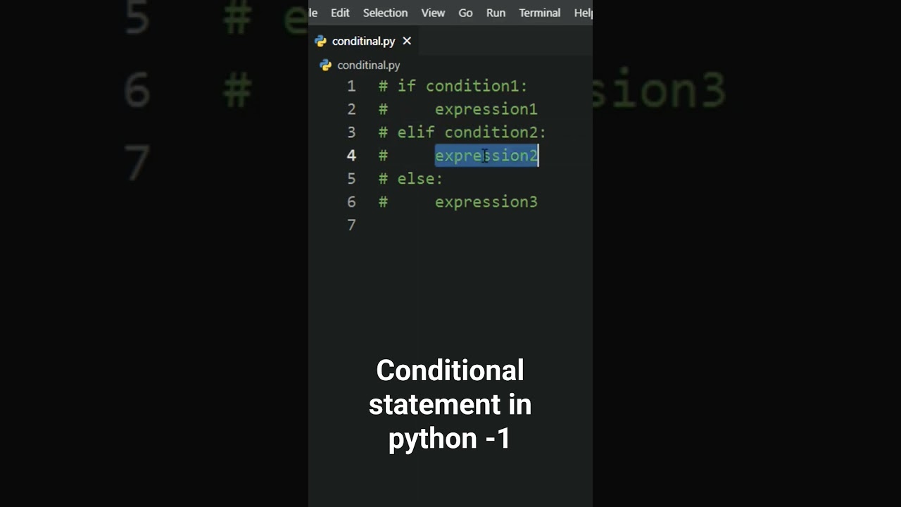 conditional statements in python -1 #python #coding #code #tutorial tuto