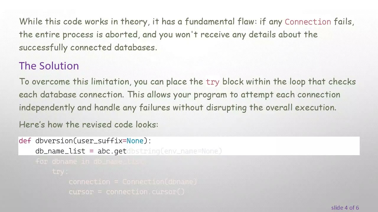 How to Continue Checking All Instances for Errors in Python