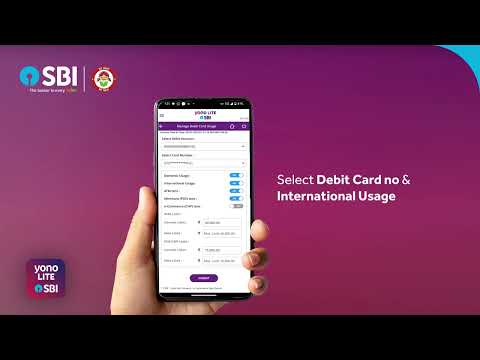 Enable your SBI Debit Card for International transactions through YONO lite.