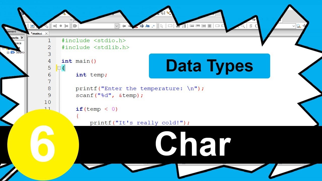 C Tutorial #6 - Data Types Char
